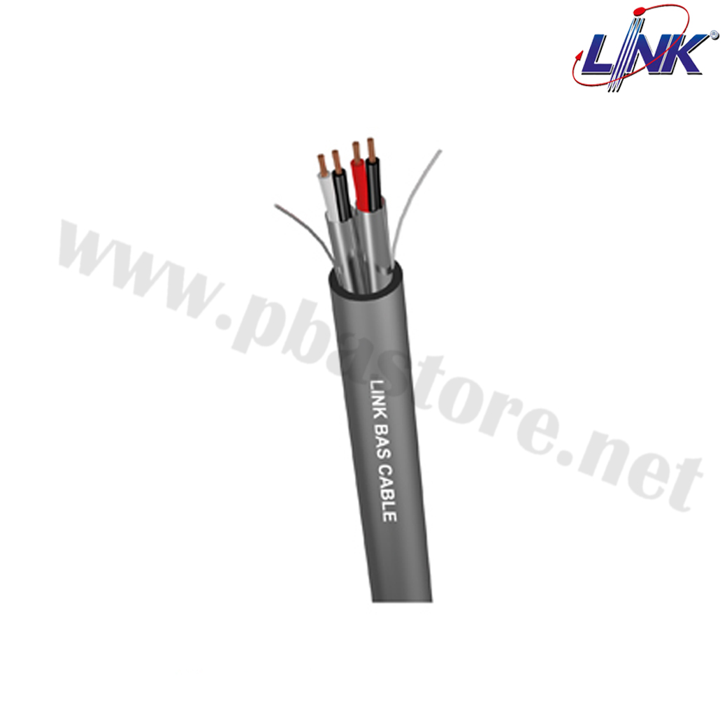 สาย BAS, TWISTED PAIR SHIELD 2x18 AWG, 1 PAIR, OUTDOOR INTERLINK รุ่น CB-0318AP สายคู่ดำแดงขนาด ...
